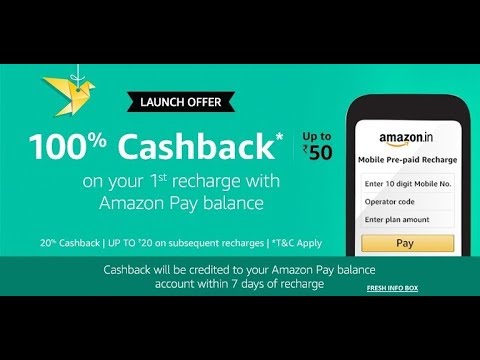 How to recharge jio plan using amazon pay balance - YouTube