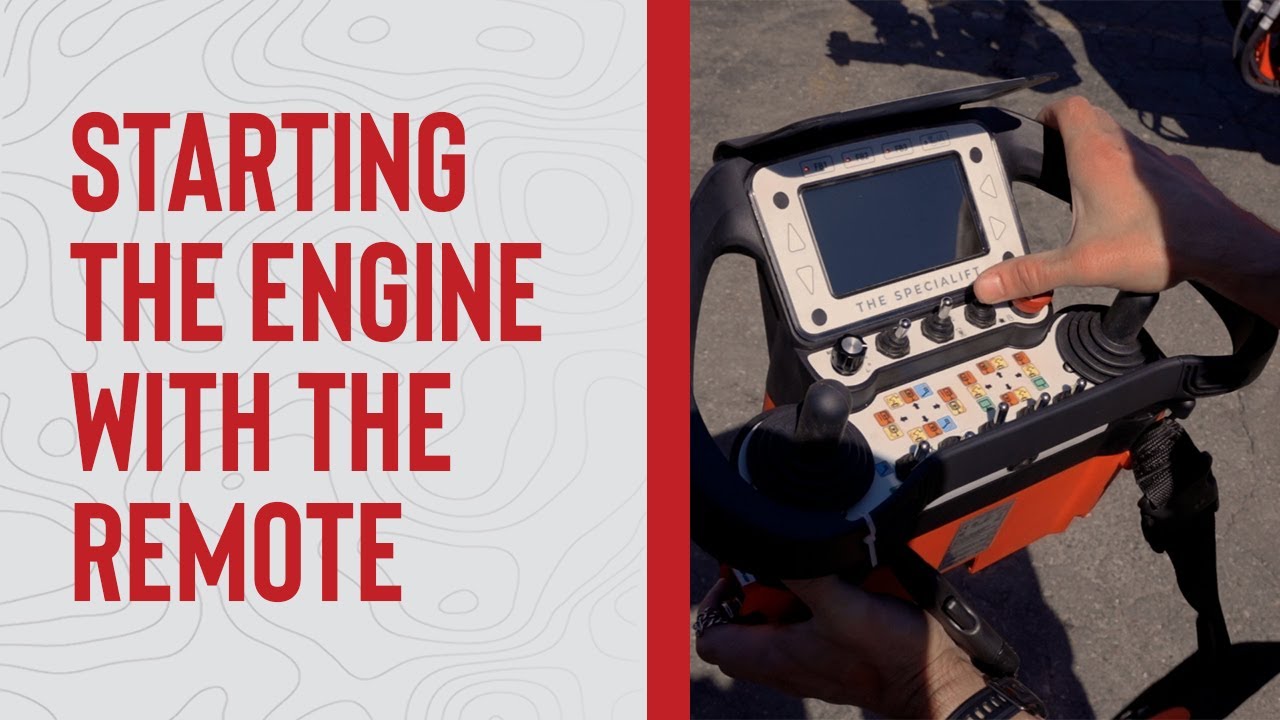 CMC 75i: Starting the Engine with the Radio Remote - YouTube