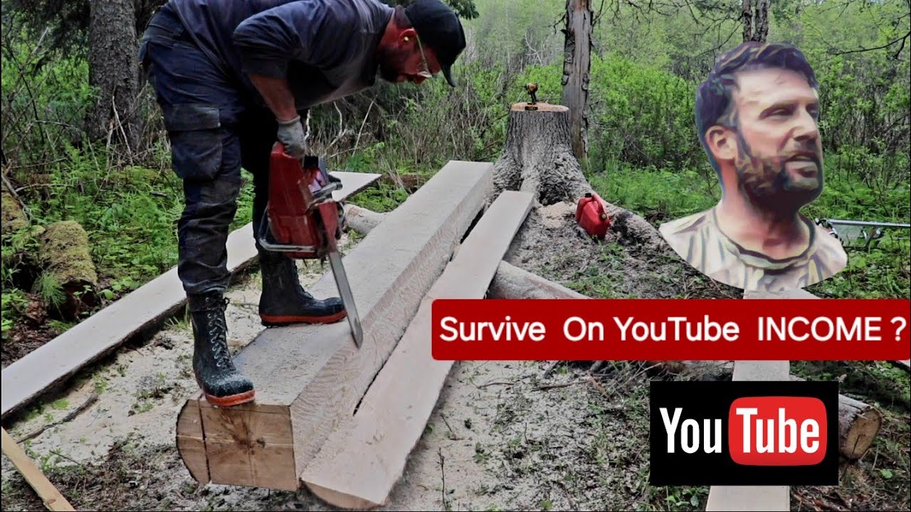 ROUND Trees to SQUARE Timbers / Is Wilderness Living on a YouTube ...