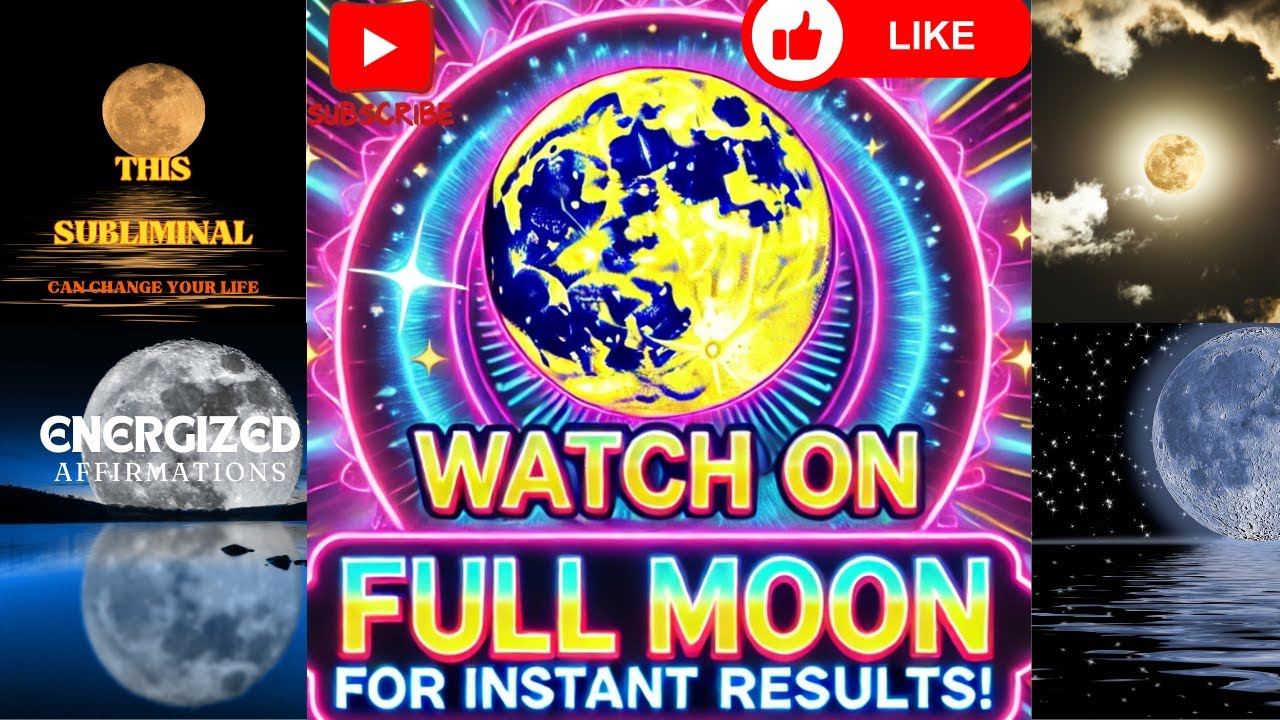 WATCH on FULL MOON 🌕 | Get INSTANT RESULTS with This POWERFUL Subliminal! 🔥 (Manifest FAST ...