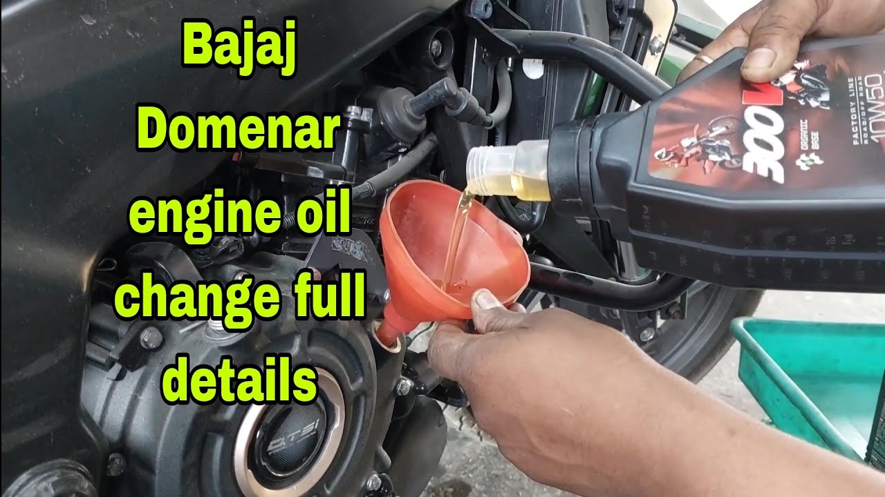 Bajaj Domenar 400 bs6 engine oil change full details//Pankaj ...