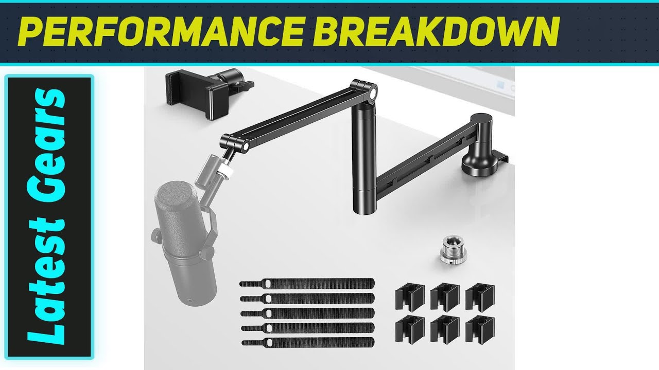 CreaDream Mic Boom Arm: The Ultimate Low Profile Desk Setup - YouTube