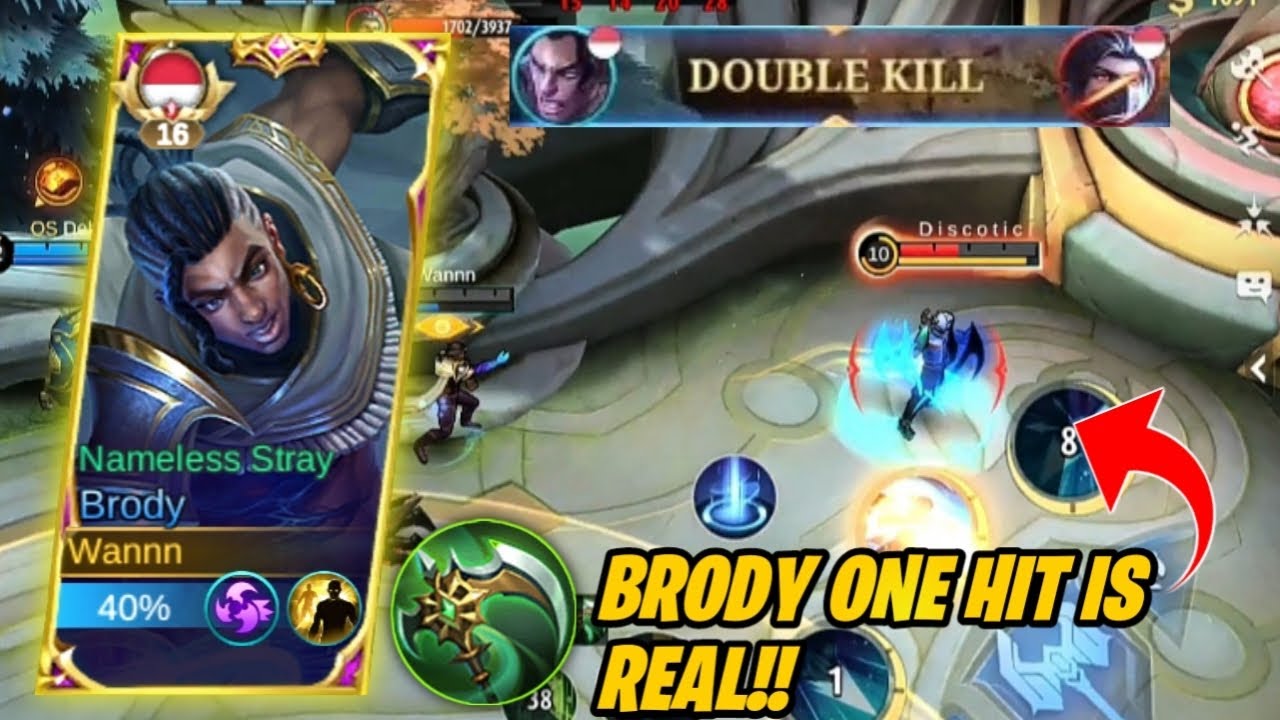 BRODY ONE HIT IS REAL!! KILL DIBASE MUSUH!! BRODY BEST BUILD - Mobile ...