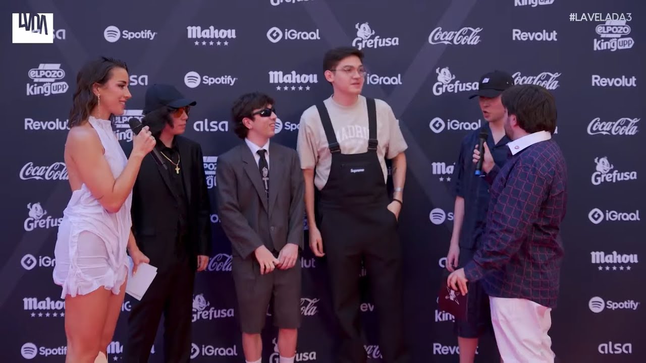 Spreen, Quackity, Carrera y ElMariana en la Alfombra Roja de La Velada ...