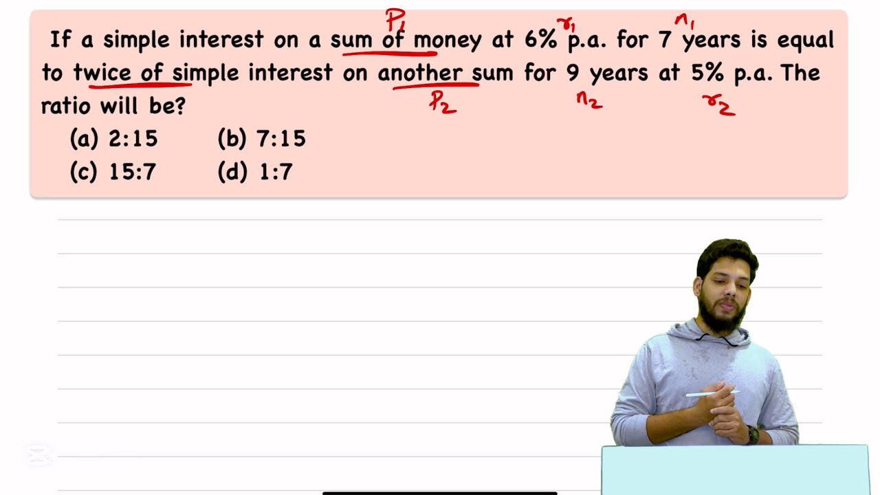 Simple Interest | Mathematics of Finance | Jahfer Sadhique | Malayalam | CA Foundation |PYQ-Jun ...