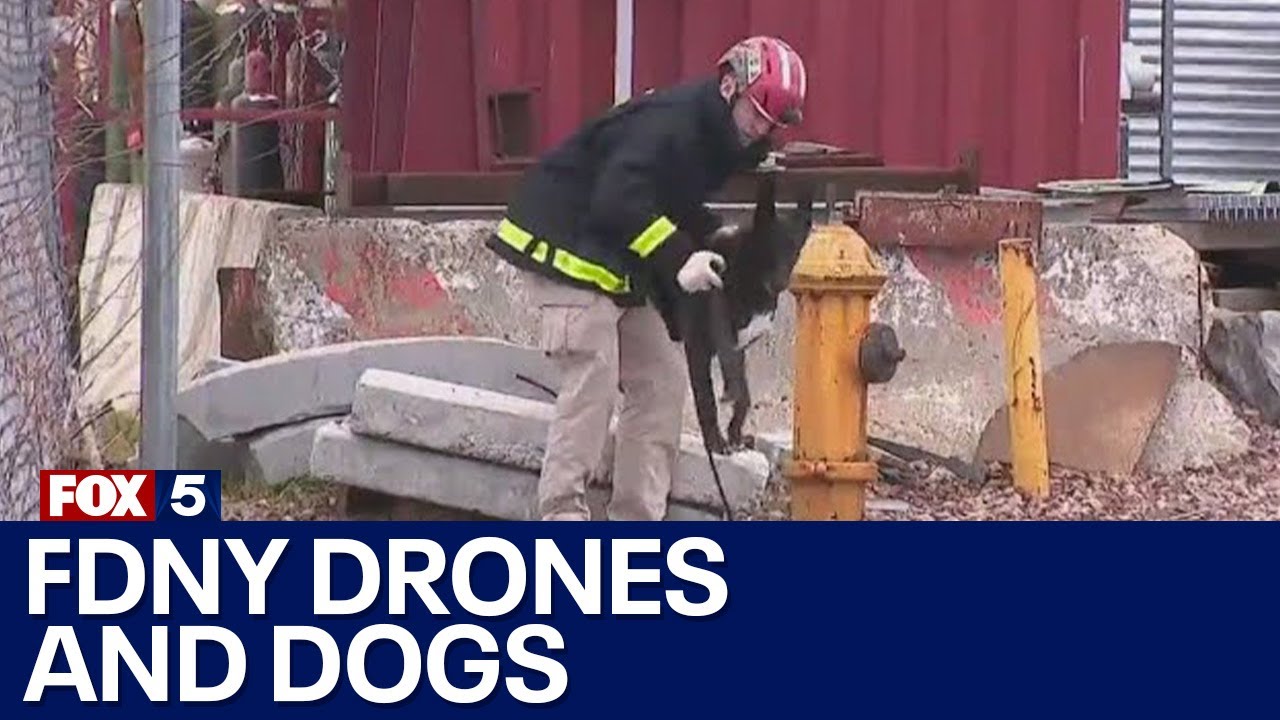 FDNY drones and dogs demonstration - YouTube
