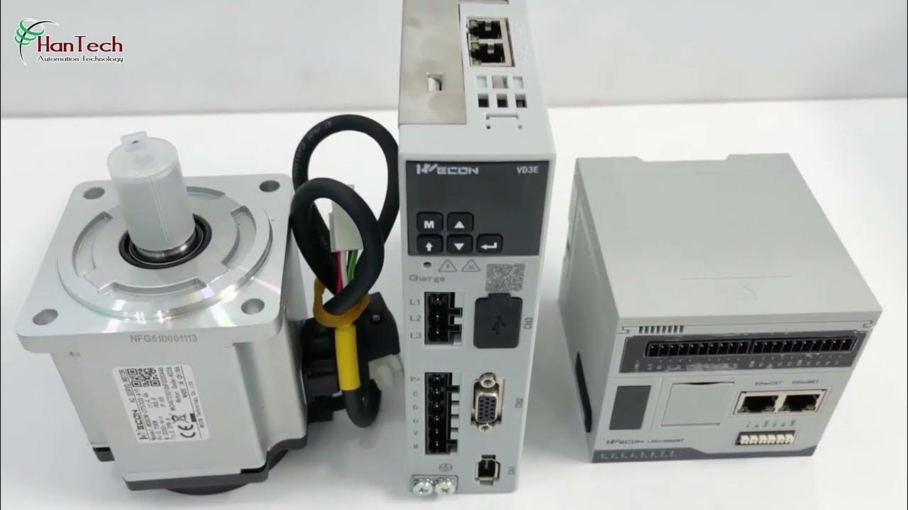 Dòng sản phẩm Wecon PLC LX6V và Servo VD3E - Giải pháp điều khiển động cơ hỗ trợ EtherCAT - YouTube