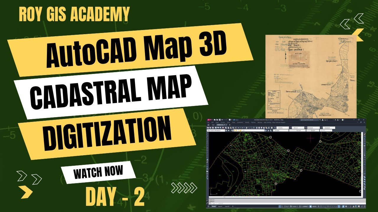 Day - 2 || Image Insert, Rotate Map, Templet, Map Digitization in ...