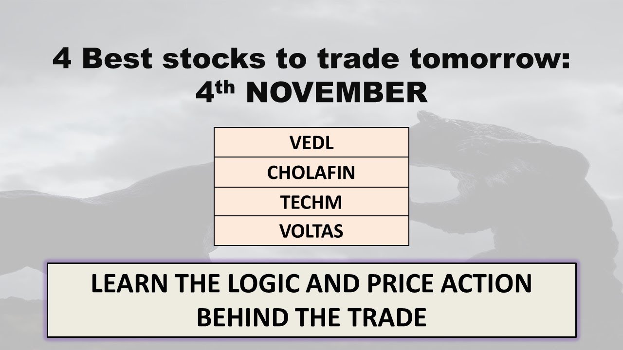 Best stocks for tomorrow 4th Nov|| Intraday stocks for tomorrow ...