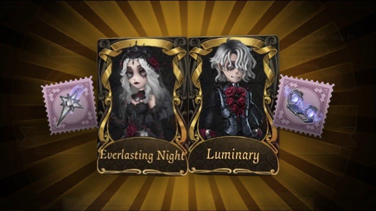 Identity V | NEW MATCHING ACCESSORIES! | Everlasting Night + Luminary ...