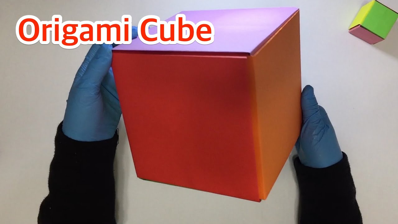 How to make an Origami Cube for kids(very easy) - YouTube