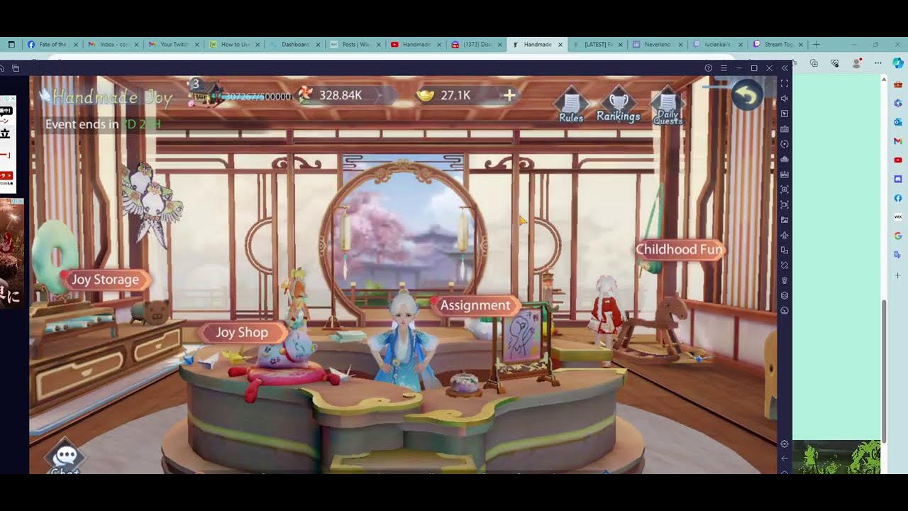 Handmade Joy stream - EU servers 20231110 - YouTube