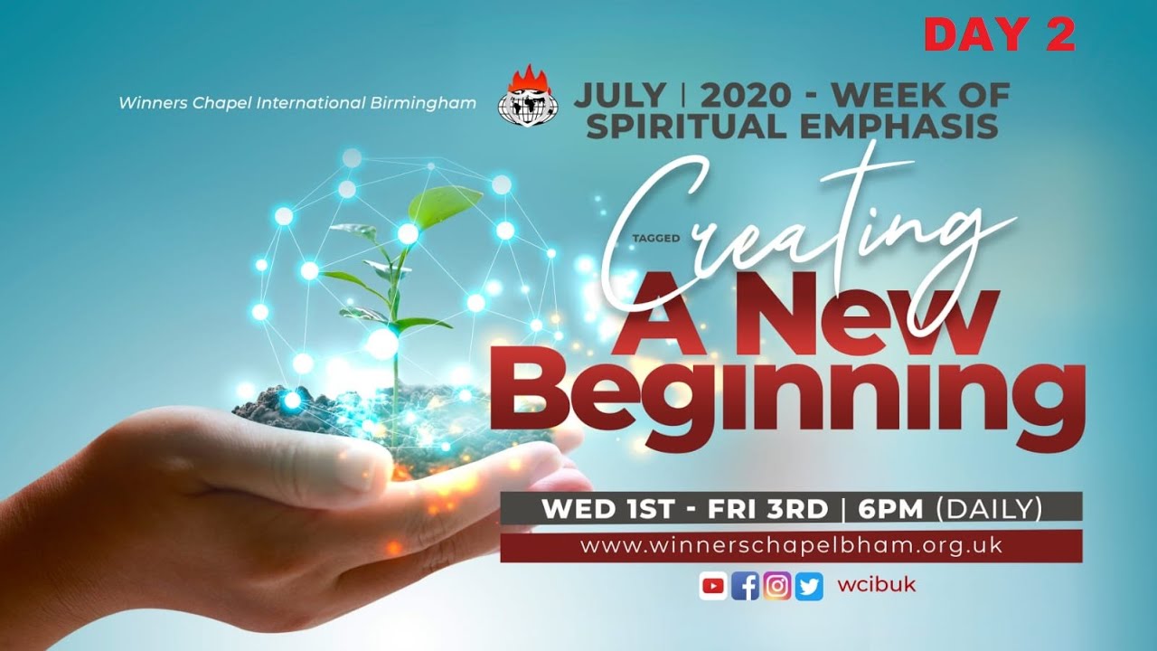 WEEK OF SPIRITUAL EMPHASIS DAY 2 | 2ND JULY , 2020 | Winners Chapel ...