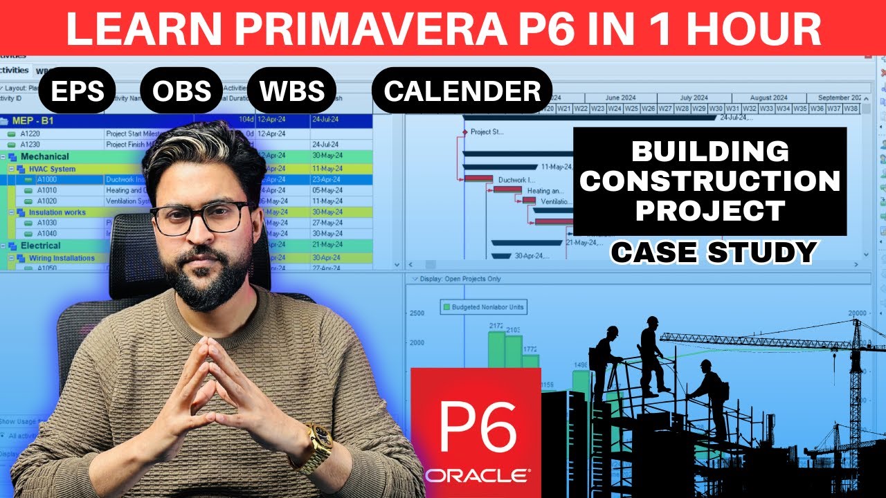 Complete Primavera P6 For Beginners in 1 Hour | Full Project in ...