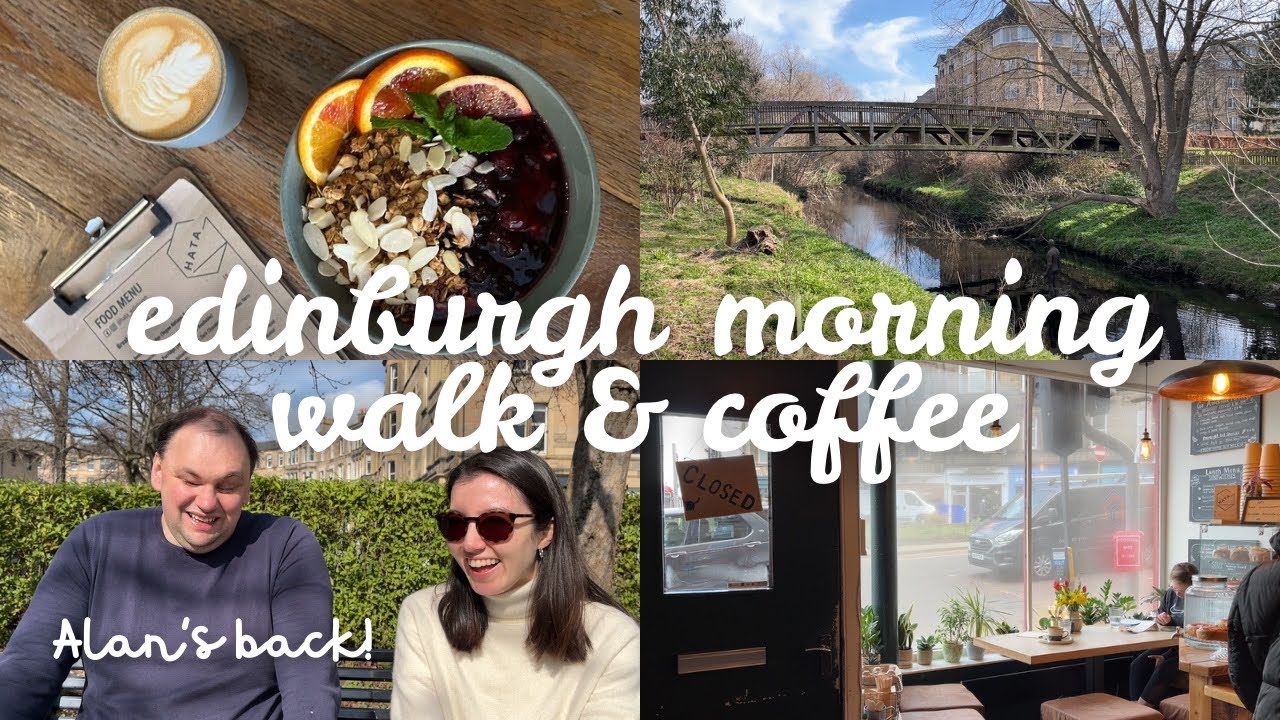 Edinburgh morning coffee and walk - YouTube