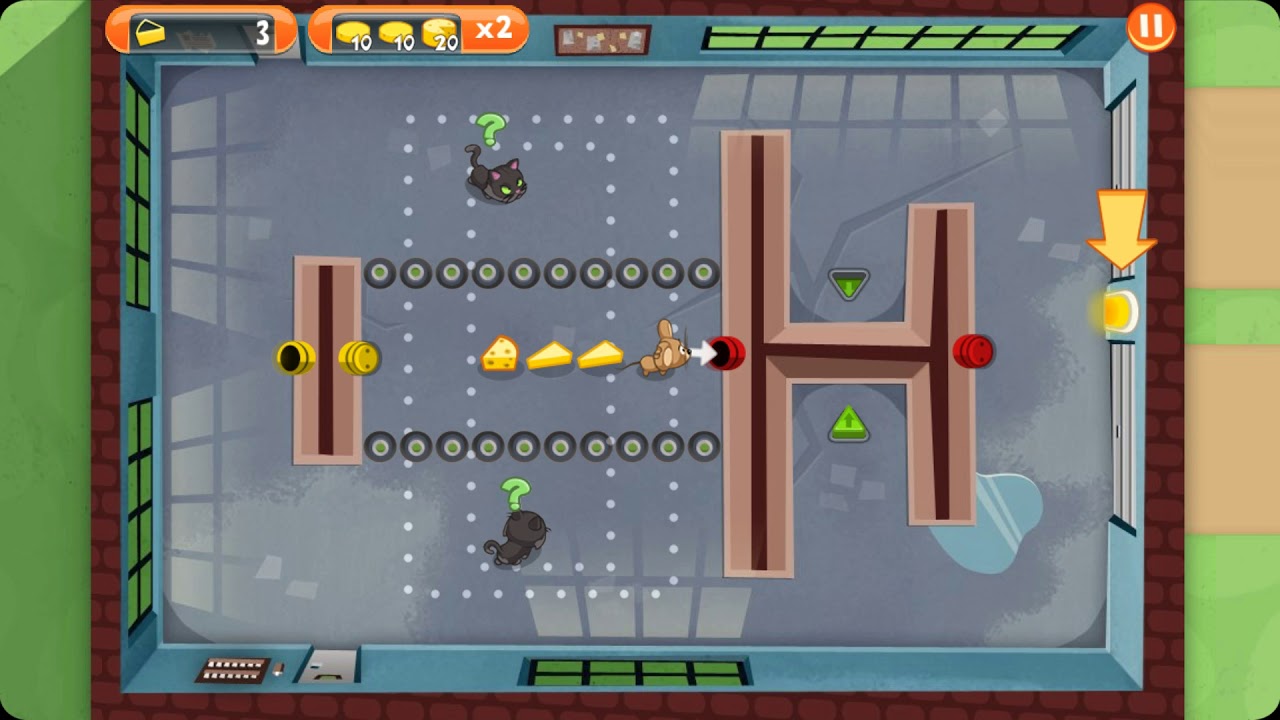 🐭🧀🐱 Spy Mouse, level 3-4, perfect walkthrough with all 3 medals, HQ ...