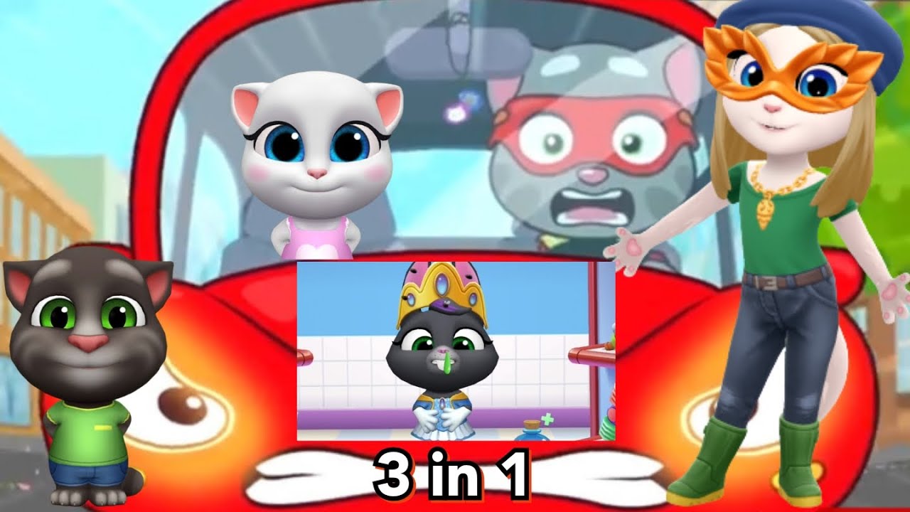 My Talking Tom Friends vs Talking Tom Vs Talking Angela | 3 in 1 - YouTube