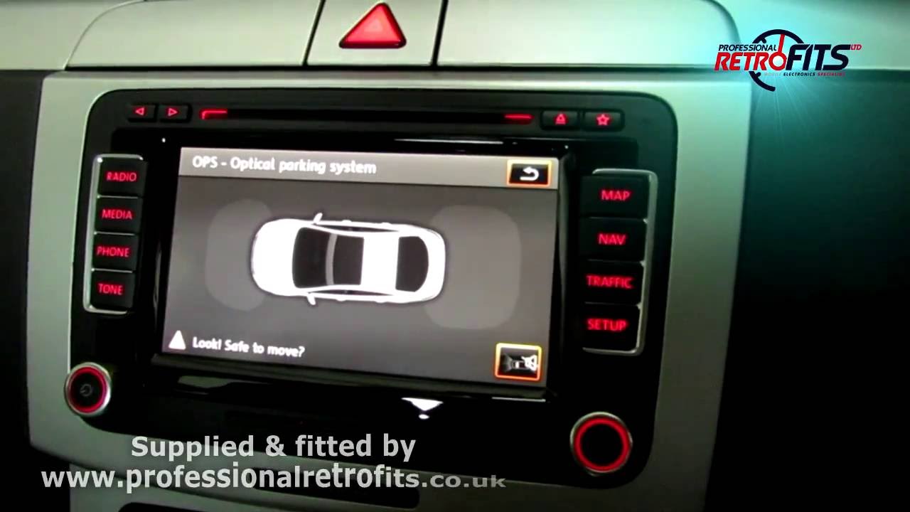 VW Passat CC Front and Rear OPS fitted - YouTube