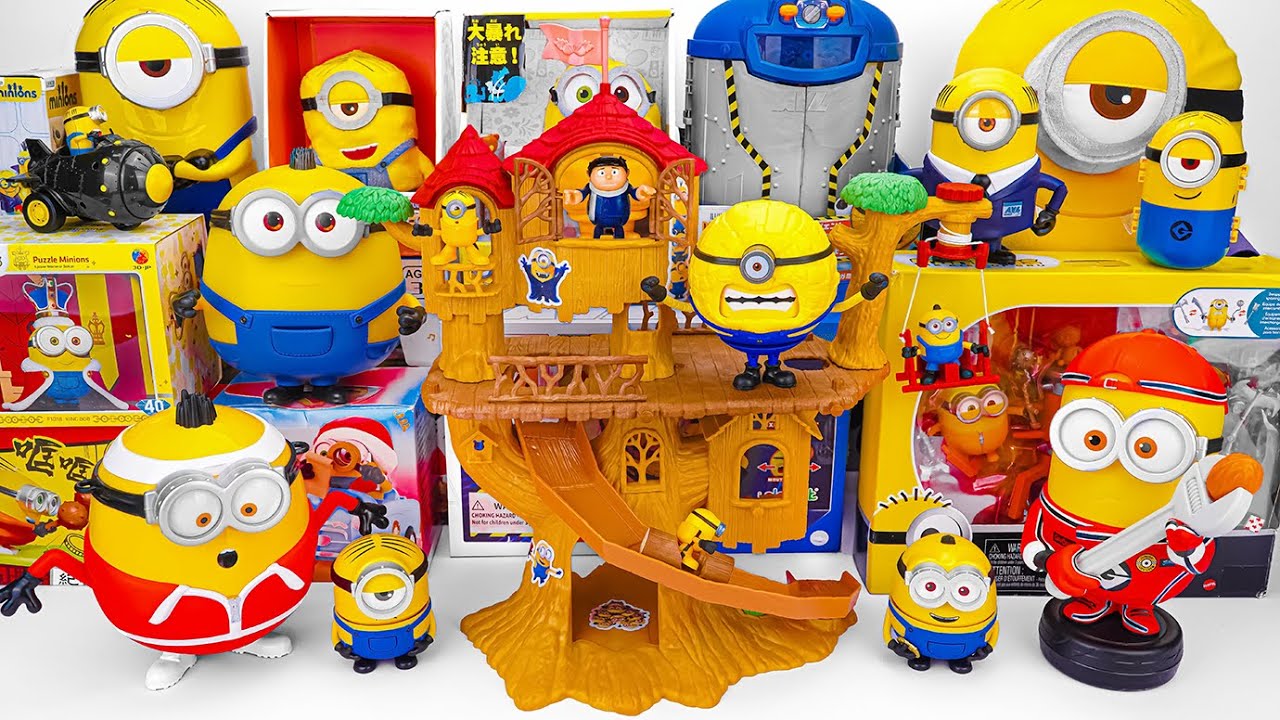 DESPICABLE ME 4 Toy Collection Unboxing ASMR 🌴 Minions Treehouse ...