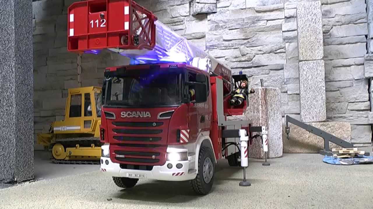 RC FIRE LADDER ,RC HYDRAULIC - YouTube