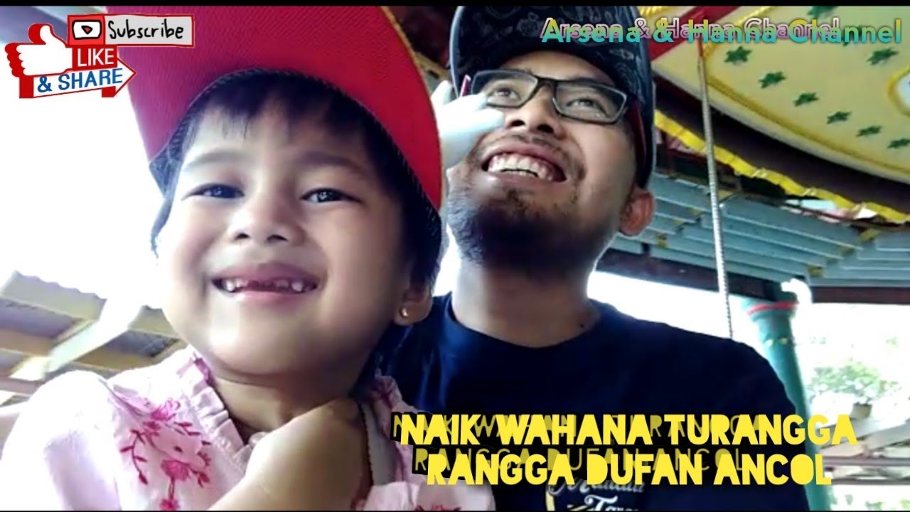 Arsena naik wahana Turangga Rangga Dufan Ancol - YouTube