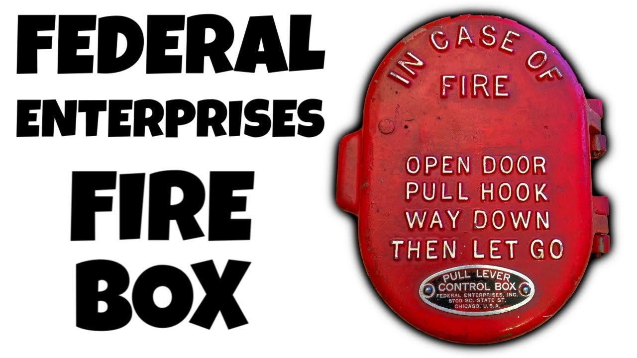 Red Federal Enterprises Oval Fire Alarm Pull Fire Box - YouTube