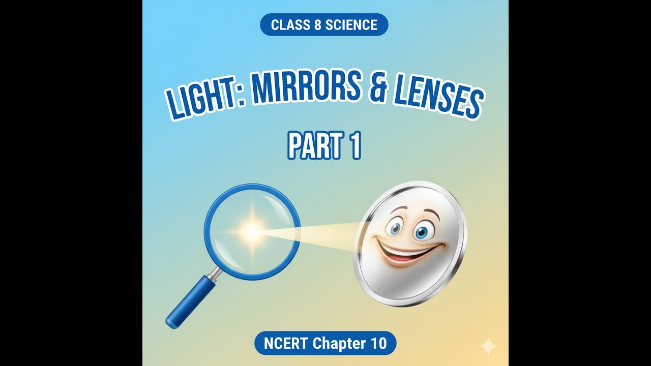 CHAPTER 10 - LIGHT : MIRRORS & LENSES ( CLASS VIII - SCIENCE ) - PART 1 ...