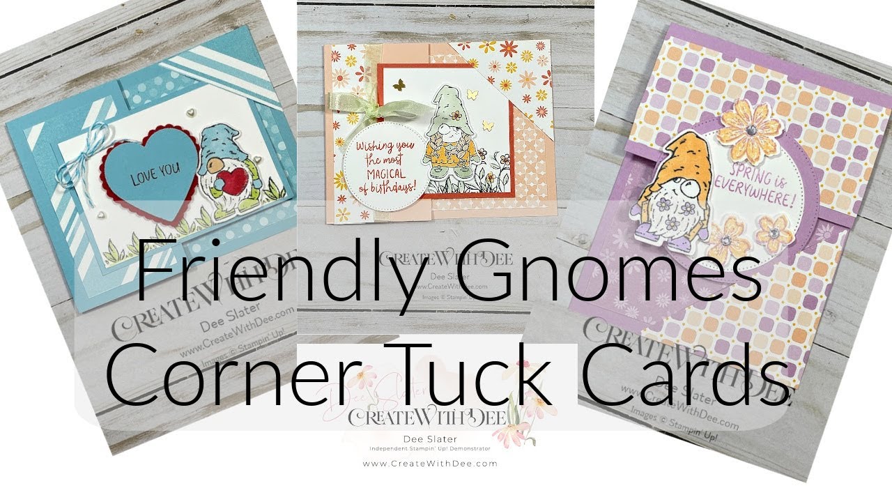 Friendly Gnomes Corner Tuck Card Class - YouTube