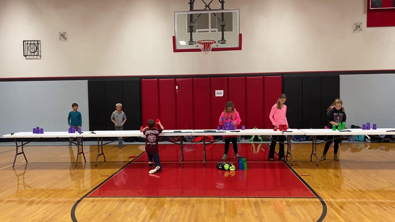 Hill City cup stacking tournament 1-10-1 stack - YouTube