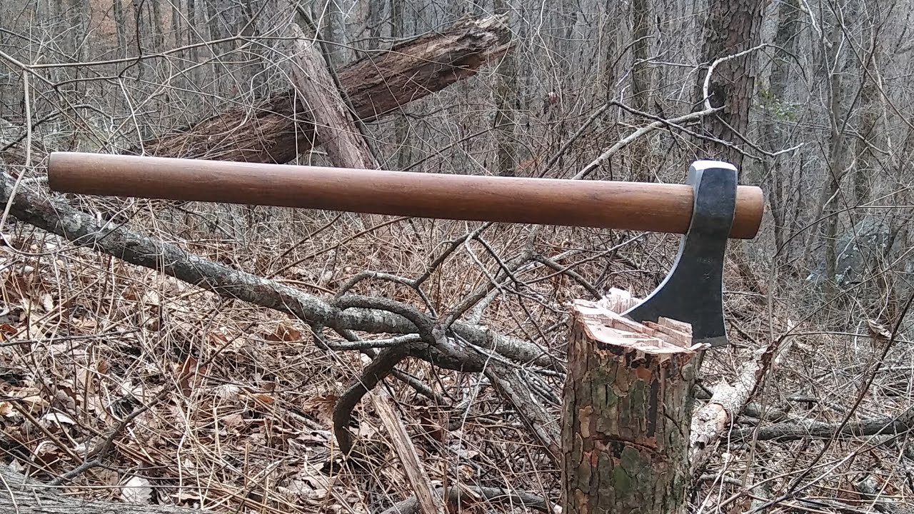 H B forge tomahawk.Medium camp axe. - YouTube