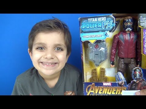 Selim ile Avengers Titan Hero Star-Lord oyuncak açtık süper kahramanlar konuşan oyuncak açılımı