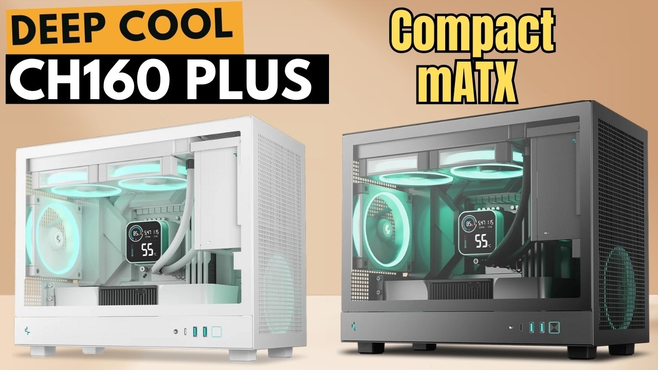 DeepCool CH160 PLUS: Compact Powerhouse for Micro-ATX Builds - YouTube