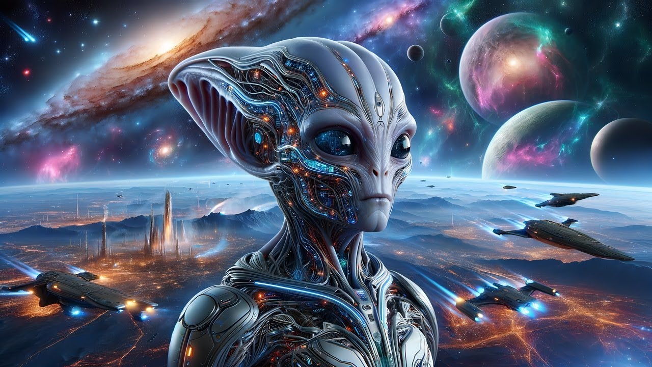 Celestial Voyage [Ai Music with Alien Cyborg Ai Art] - YouTube