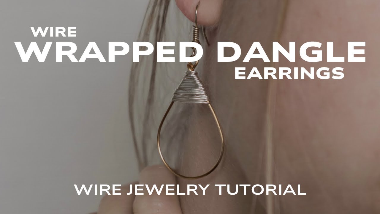 Wire wrapped Dangle Earrings - YouTube