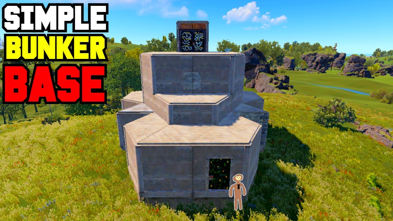 Rust Bunker Base Design 2025 - STRONG & +20 ROCKETS - YouTube