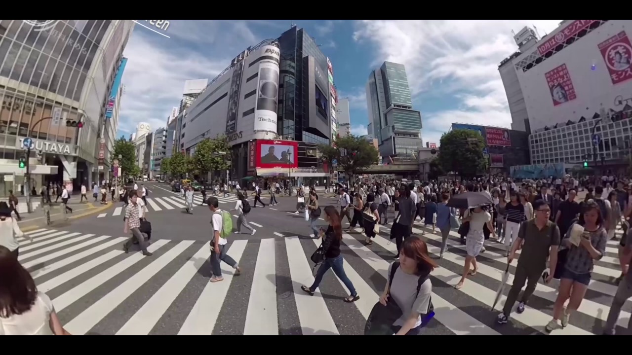 360 Video Panorama Tokyo Shibuya 4K - 渋谷 - Japan Trip - YouTube