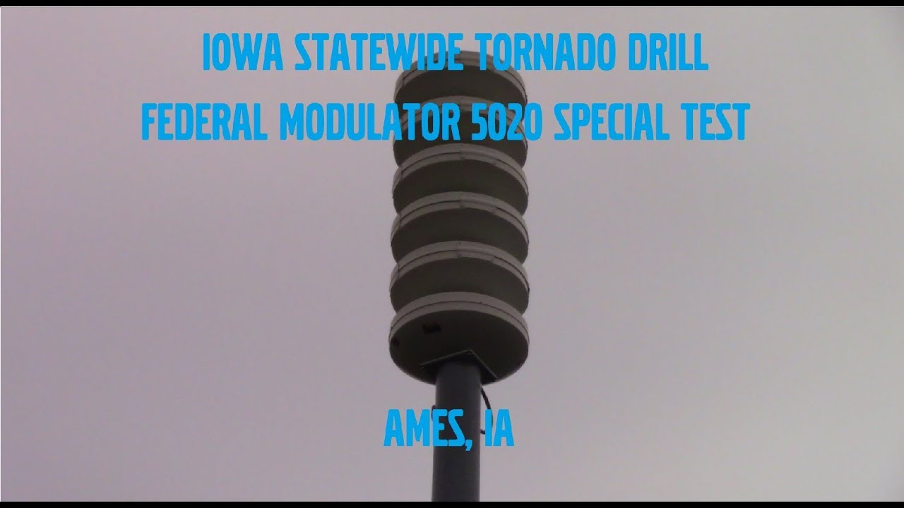 Federal Signal Modulator 5020 | Iowa Statewide Tornado Drill Siren Test ...