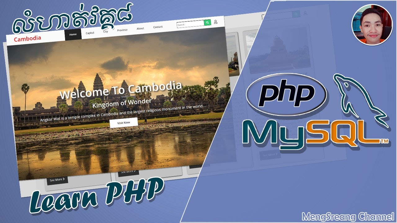 Cambodia Website with PHP & MySQL Part 8 | MengSreang Channel - YouTube
