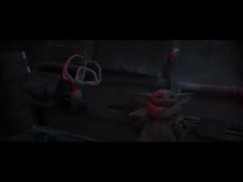 Frog lady save Baby Yoda (The Mandalorian Season 2 Episode 2)
