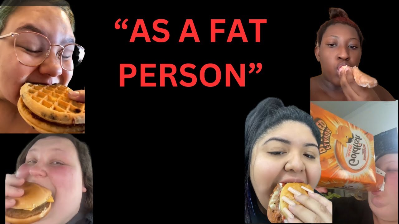 “WHAT A FAT PERSON EATS IN A DAY" Reacting to cringe Tiktok compilation ...