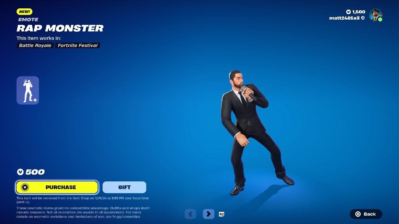 *NEW* Rap Monster emote - YouTube