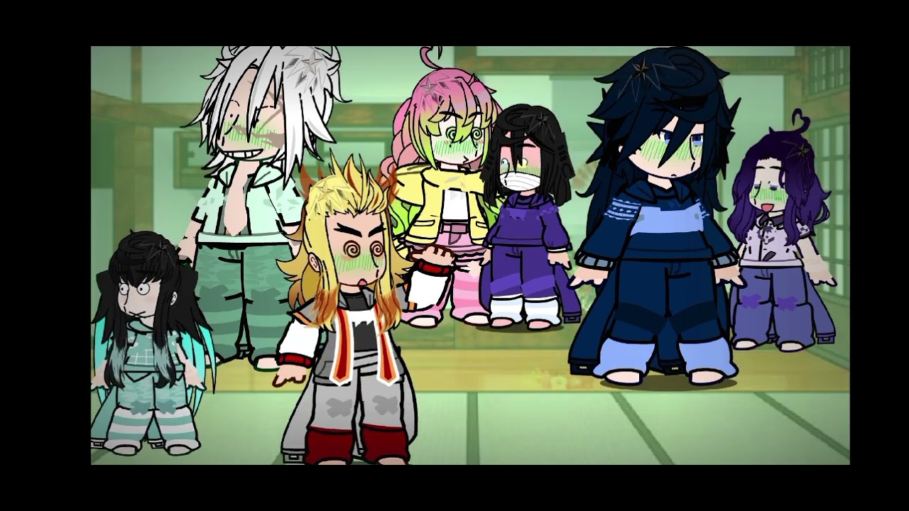 (Hashira has a Sleepover drink💚😴)KNY, my AU Gacha club.🌝 - YouTube