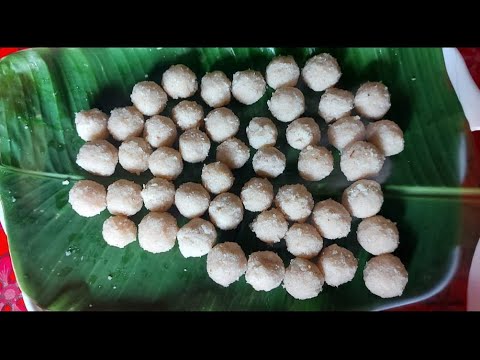Making of Coconut Sweet Balls Recipe - YouTube