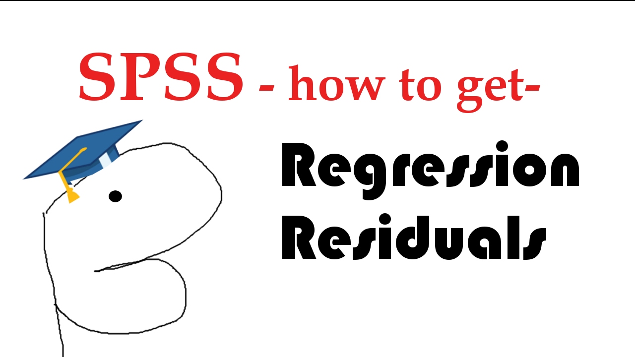 SPSS regression residuals - unstandardized, standardized, studentized ...