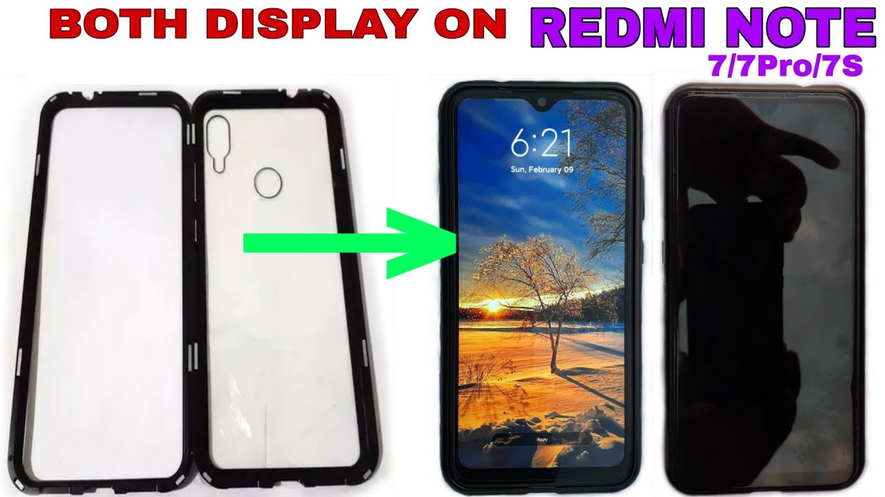 Redmi Note 7 Pro Magnetic Cover Modified sa Back Cover Display - YouTube