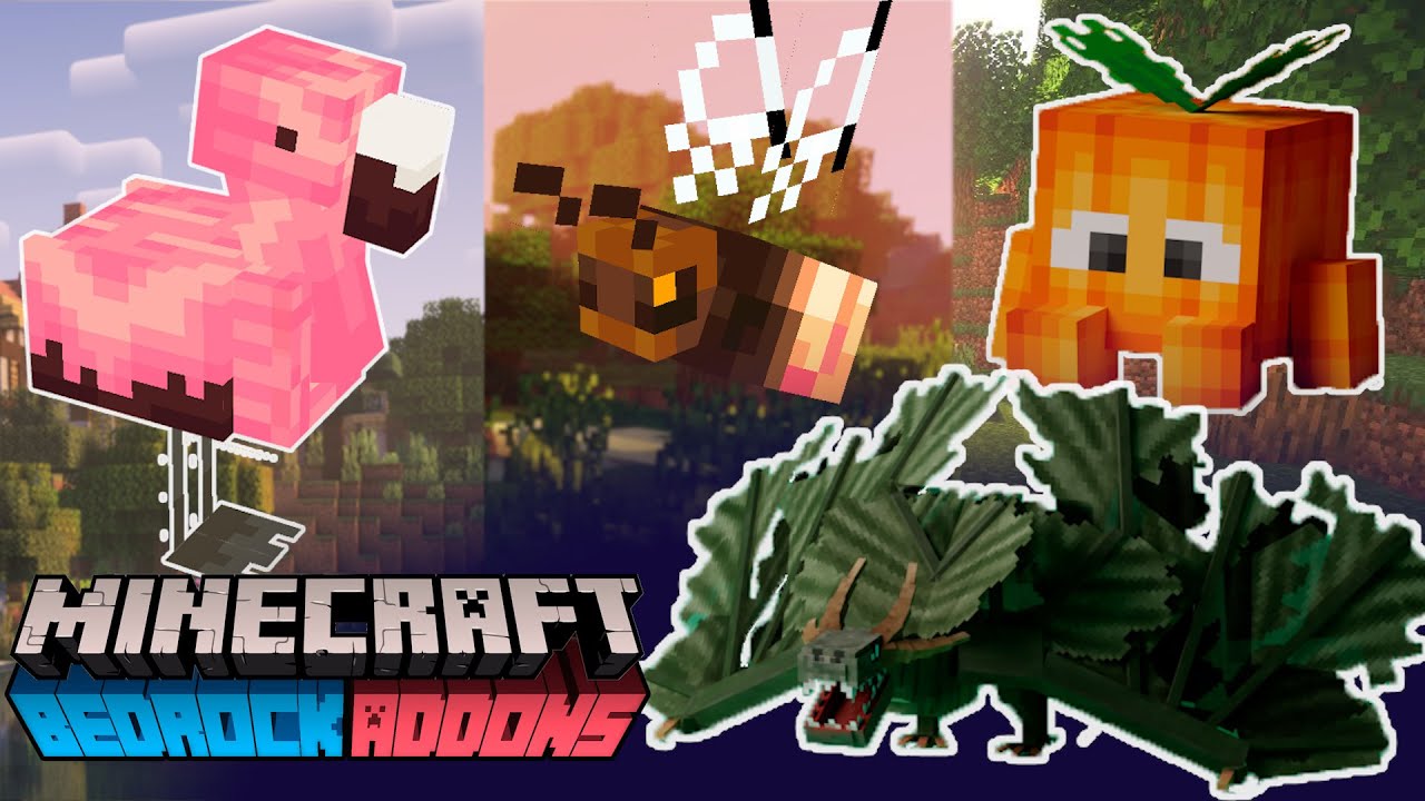¡Top 4 Addons de Animales! | Minecraft Bedrock/PE 1.19 - YouTube