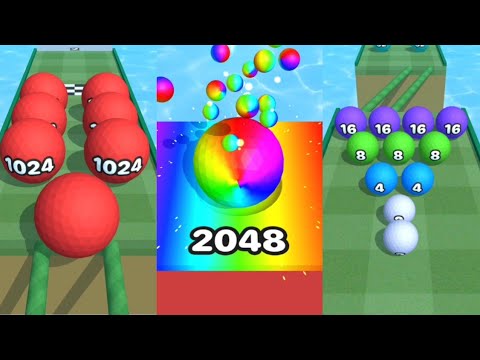 Best Mobile Game Android, Ball Run 2048 Gameplay walktrough android iOS ...