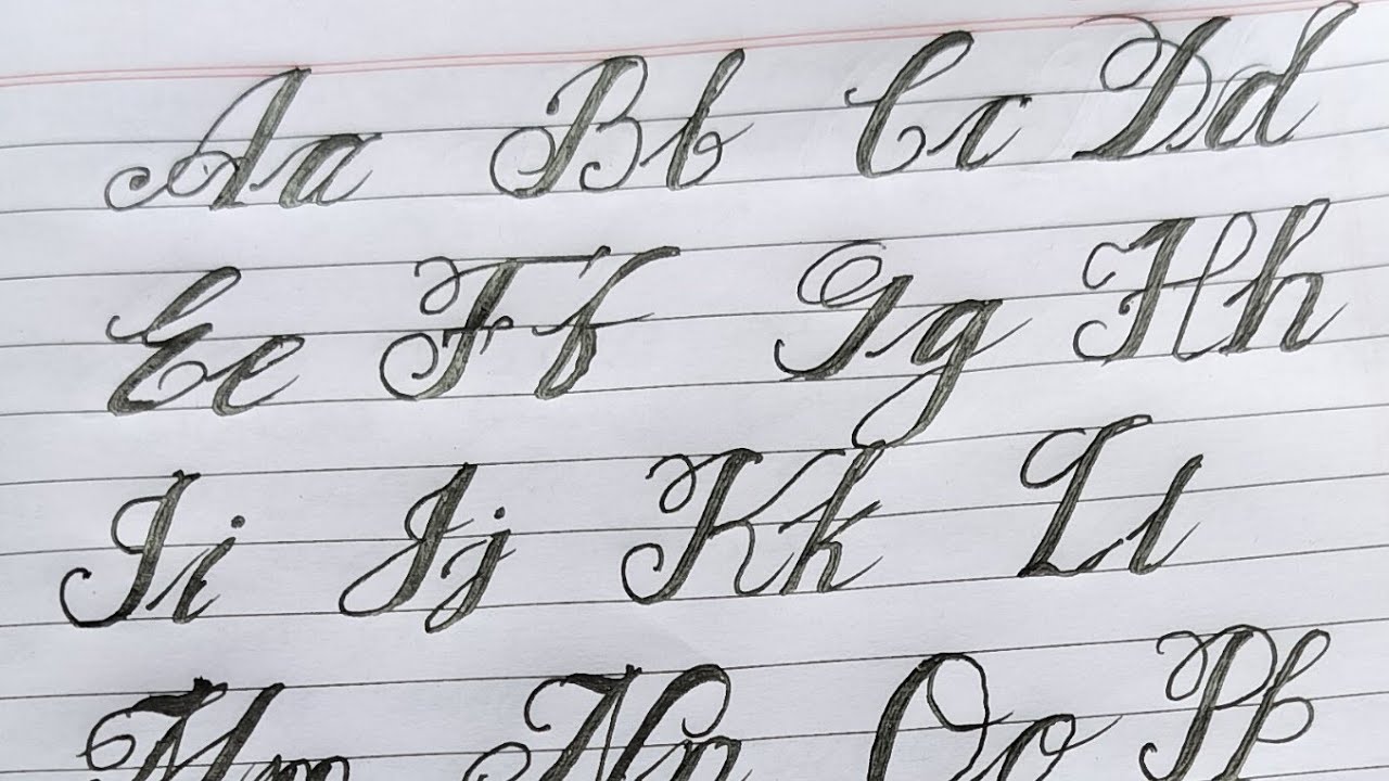 Aa To Zz Cursive Writing//Cursive Writing For Beginners//A To Z ...