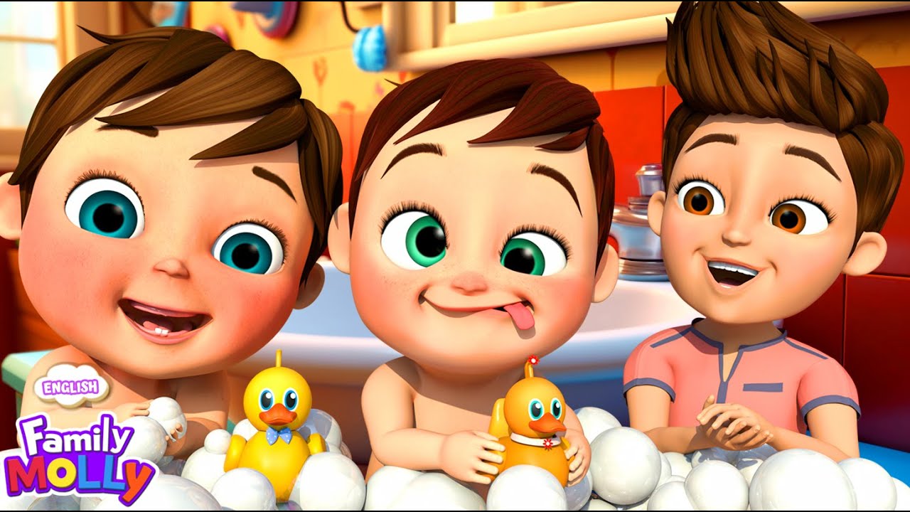 Bath Time Fun Song #bathtime #nurseryrhymes #kidssongs @MollyNurseryRhymesKidsSong #68 - YouTube