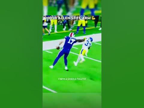 Josh allen stiff arm - YouTube